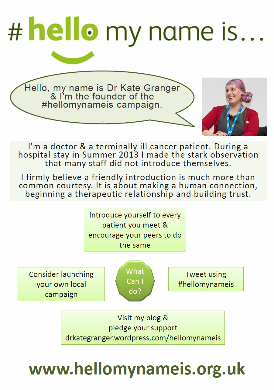 ‘Hello, my name is…’ campaign – FHT Blog